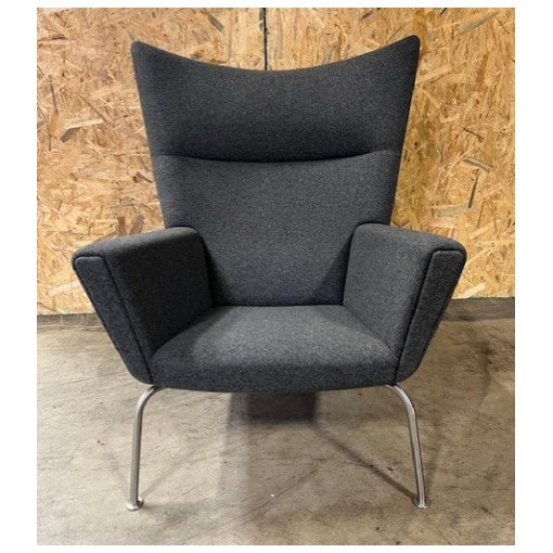 Grey Wing Back Lounge Chair – G|M Business Interiors
